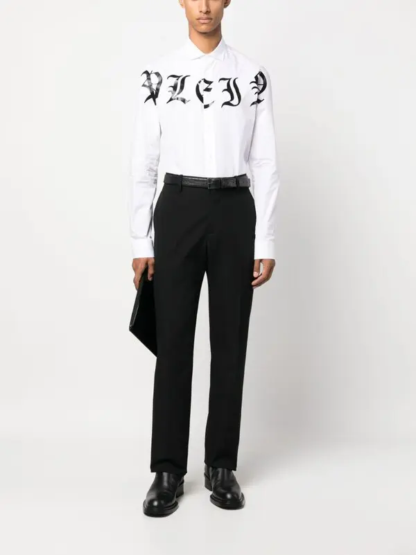 Philipp Plein Sugar Daddy Logo-print Shirt - White
