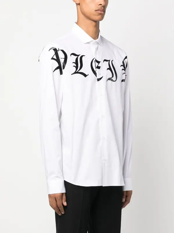 Philipp Plein Sugar Daddy Logo-print Shirt - White