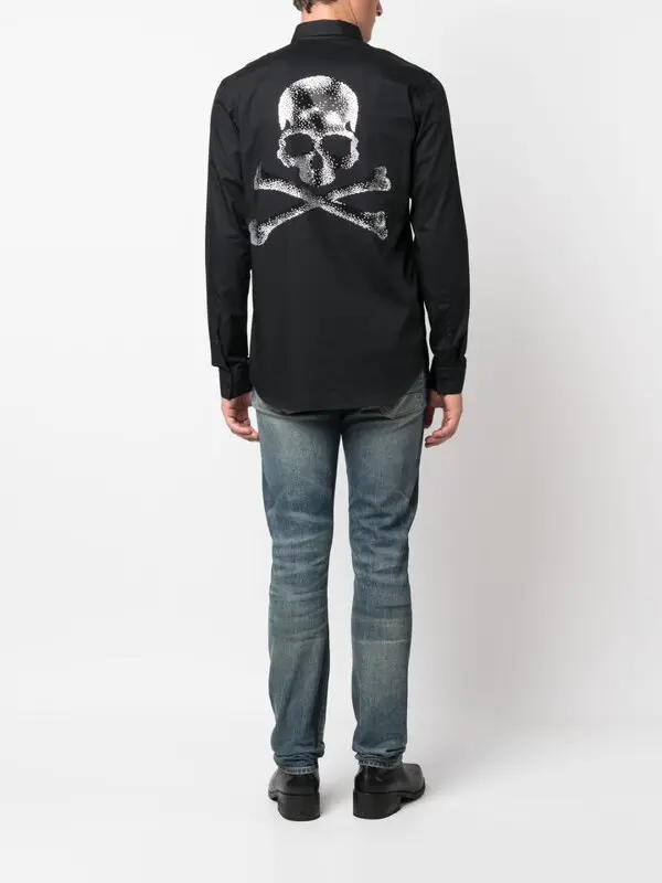 Philipp Plein Sugar Daddy Skull&bones Shirt - Black