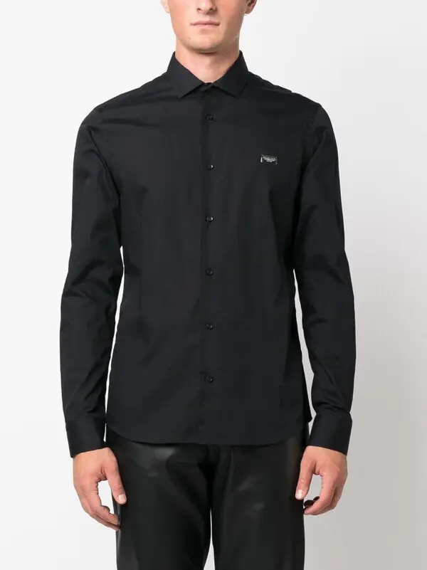 Philipp Plein Sugar Daddy Skull-appliqué Shirt