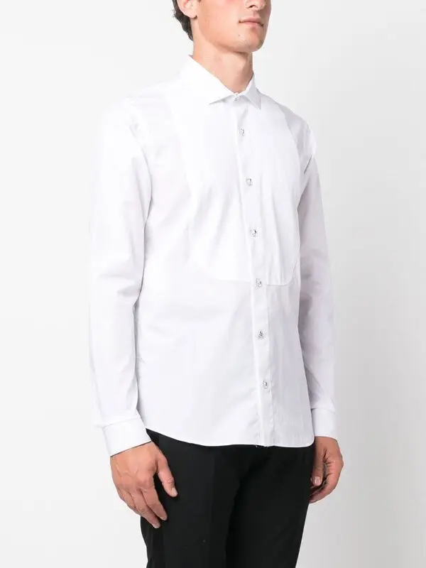 Philipp Plein Black Tie Cotton Shirt