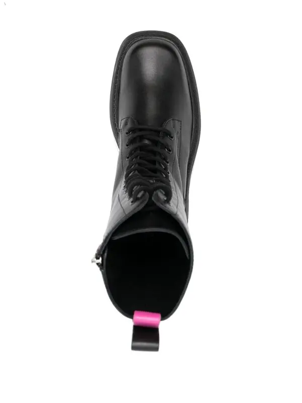 3JUIN Lace-up Leather Boots
