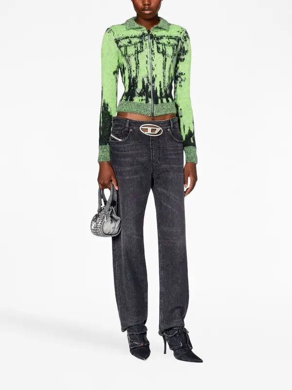DIESEL® M-taphos Patterned Intarsia-knit Jumper