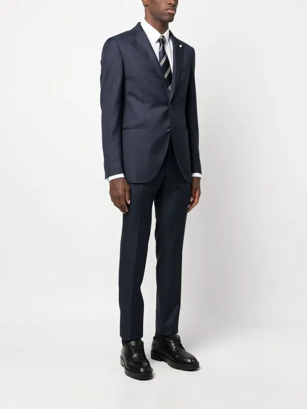 LUIGI BIANCHI MANTOVA Single-breasted Virgin Wool Suit