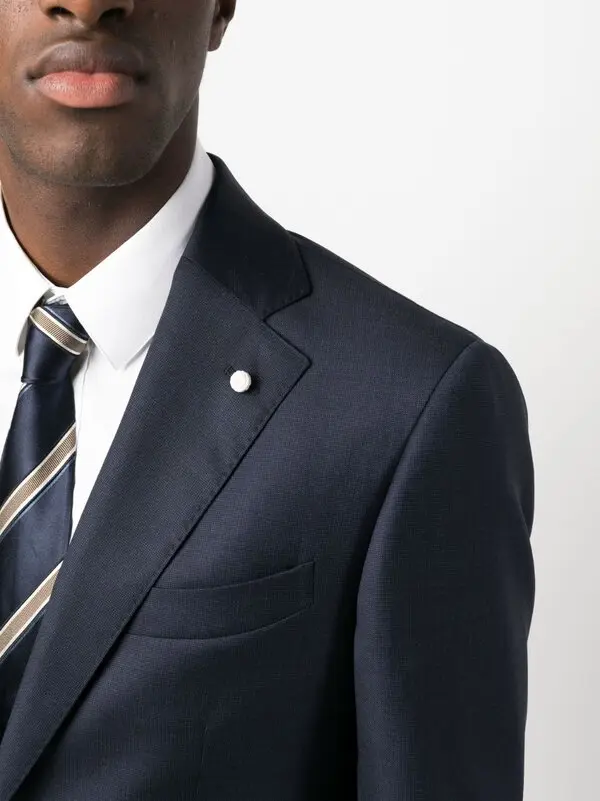 LUIGI BIANCHI MANTOVA Single-breasted Virgin Wool Suit