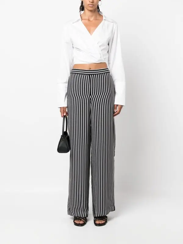 Michael Kors Striped Wide-leg Trousers