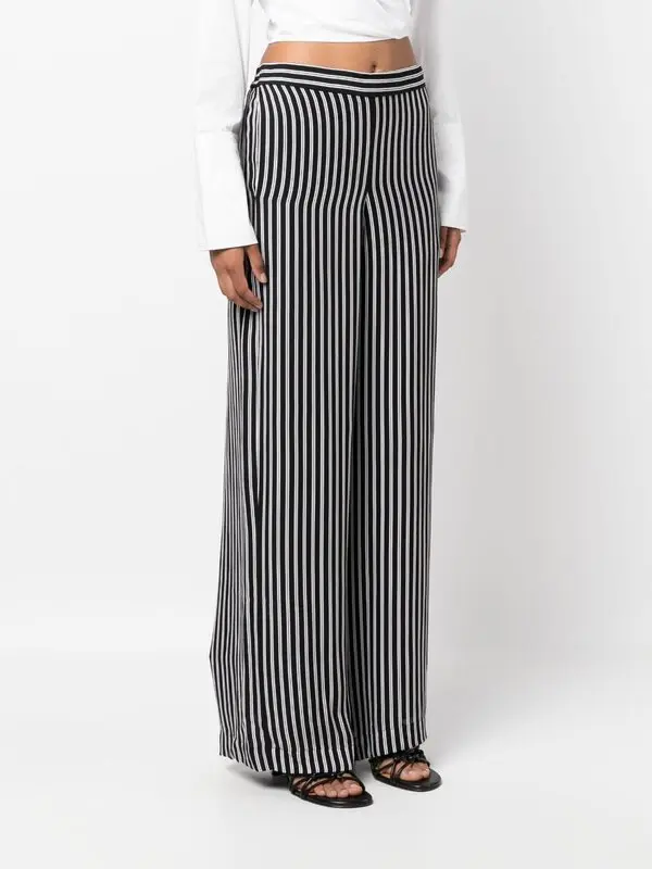 Michael Kors Striped Wide-leg Trousers