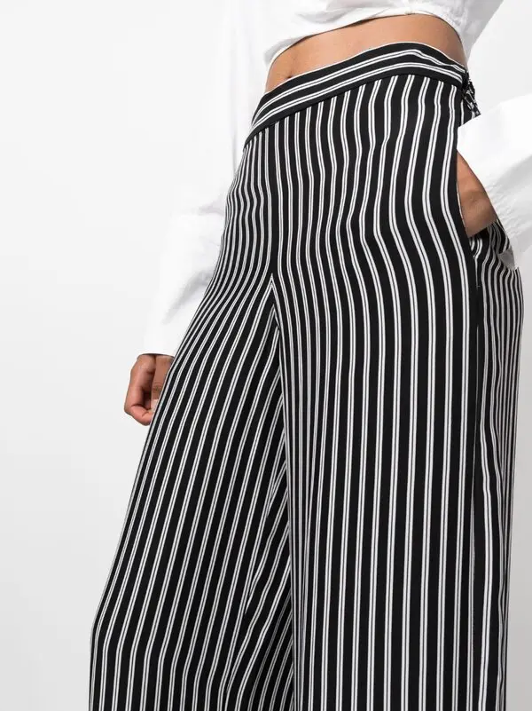 Michael Kors Striped Wide-leg Trousers