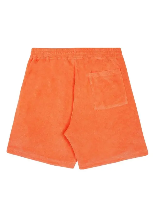 SPORTY & RICH Ny Tennis Club Straight-leg Shorts - Orange