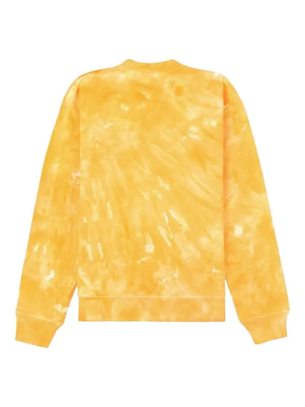 SPORTY & RICH Logo-embroidered Tie-dye Sweatshirt
