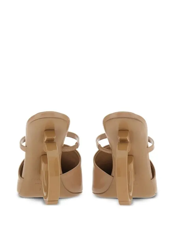 FERRAGAMO Elina 75mm Leather Mules