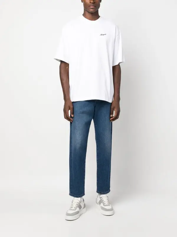 Axel Arigato Logo-embroidered T-shirt - White