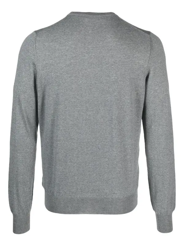 FILERIA Round-neck Virgin Wool Sweater - Grey