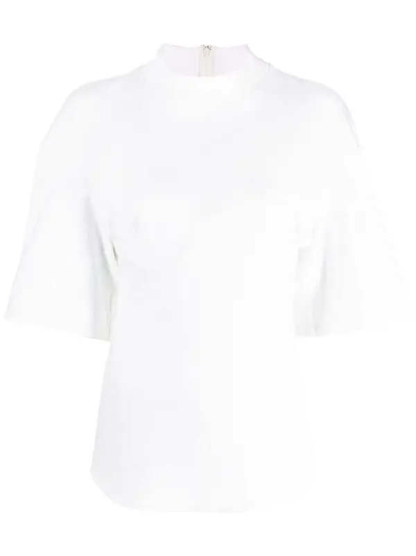 ALESSANDRO VIGILANTE Funnel-neck Blouse