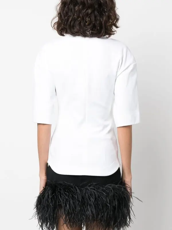ALESSANDRO VIGILANTE Funnel-neck Blouse