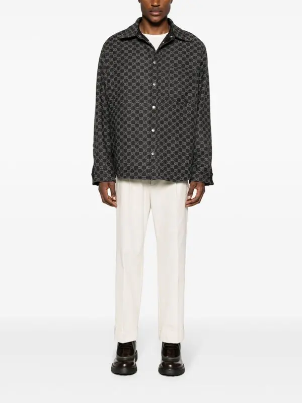 Gucci Double G Embroidered Tailored Trousers
