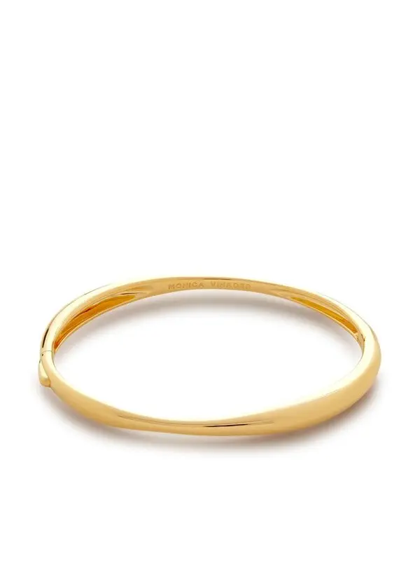 Monica Vinader Nura Reef Thin Bangle - Gold