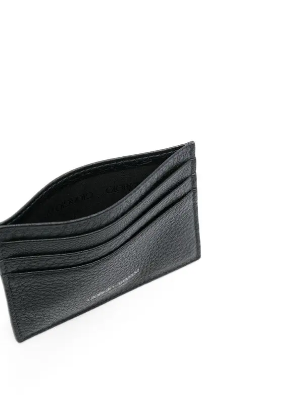 Giorgio Armani Grained-textured Leather Card Holder