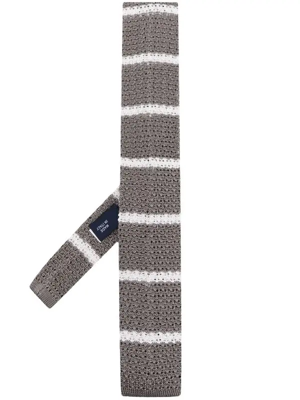 Polo Ralph Lauren Knitted Silk Neck Tie - Grey