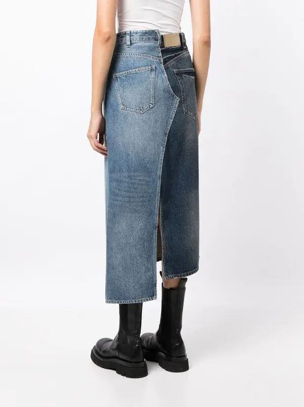 JNBY Asymmetric Denim Skirt