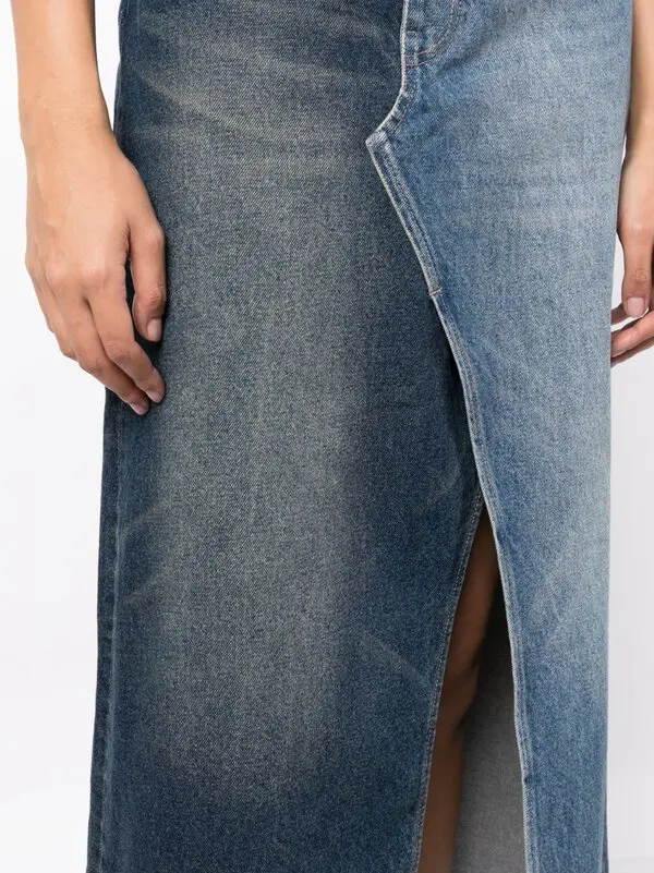 JNBY Asymmetric Denim Skirt