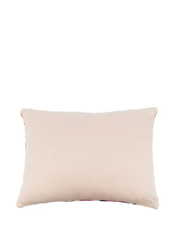 LES-OTTOMANS Abstract-print Velvet Cushion