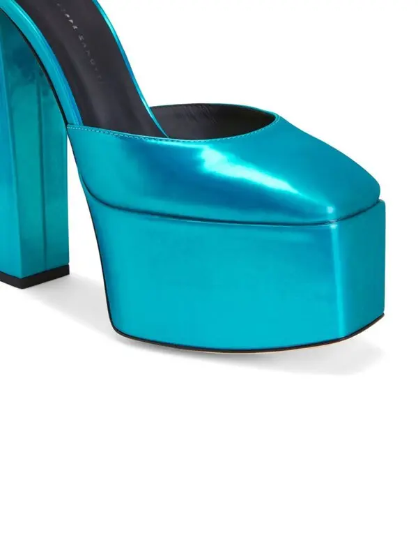 GIUSEPPE ZANOTTI 150mm Bebe Platform Pumps - Blue