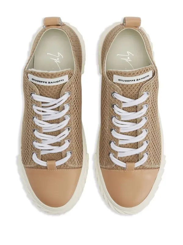 GIUSEPPE ZANOTTI Blabber Lace-up Sneakers - Neutrals