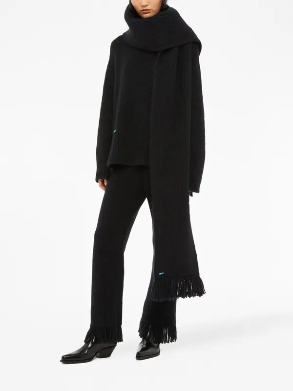 Alanui Fringe-detail Knit Scarf