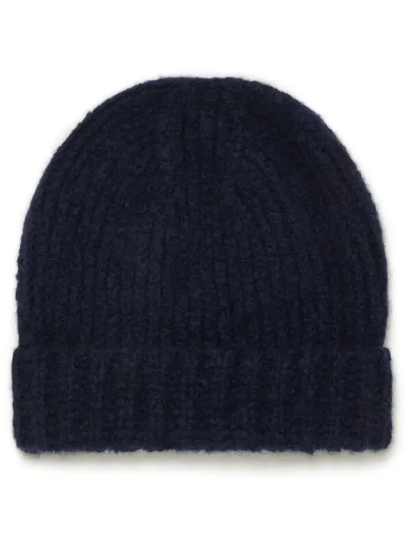 Alanui Ribbed Knit Beanie - Blue