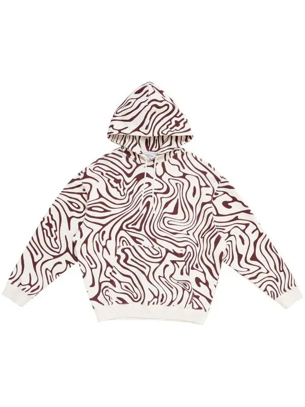 COUNTY OF MILAN Marcelo Burlon Logo-embroidered Hoodie - White