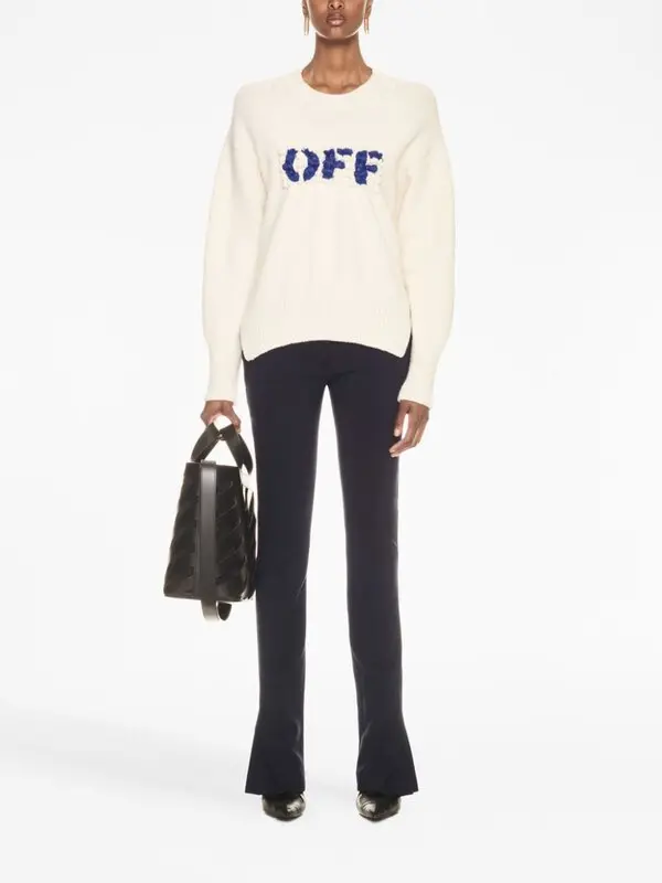 Off-White Off-logo Wool Jumper