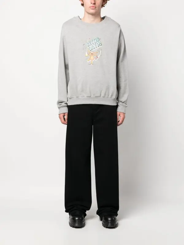 Martine Rose Graphic Print Cotton Sweatshirt