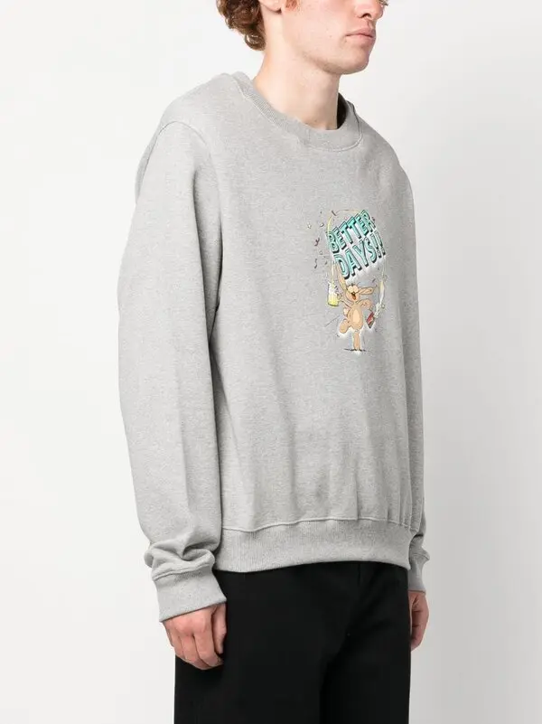 Martine Rose Graphic Print Cotton Sweatshirt