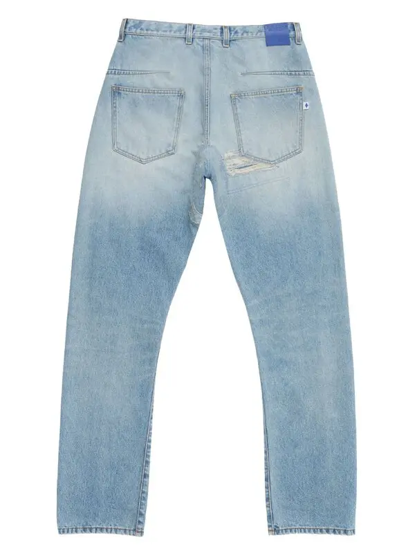 COUNTY OF MILAN Marcelo Burlon Bleached Straight-leg Jeans
