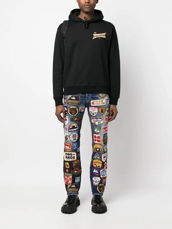Dsquared2 Badge-appliqué Denim Jeans