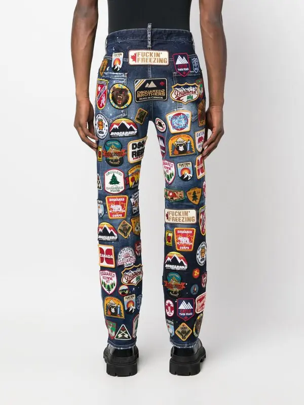 Dsquared2 Badge-appliqué Denim Jeans