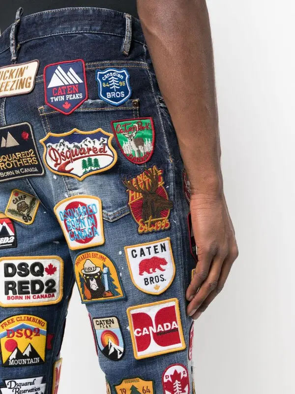 Dsquared2 Badge-appliqué Denim Jeans