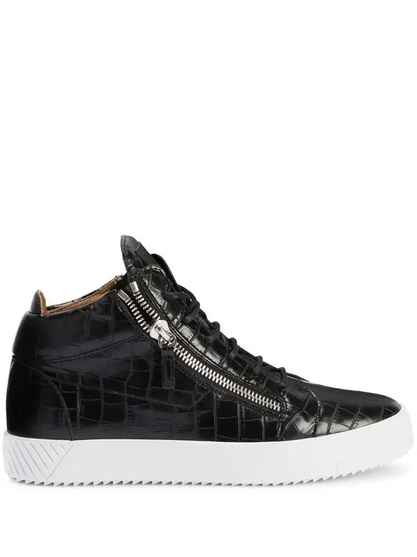 GIUSEPPE ZANOTTI Kriss Mid-top Sneakers - Black