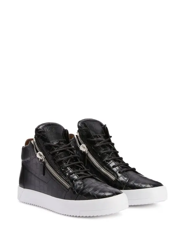GIUSEPPE ZANOTTI Kriss Mid-top Sneakers - Black
