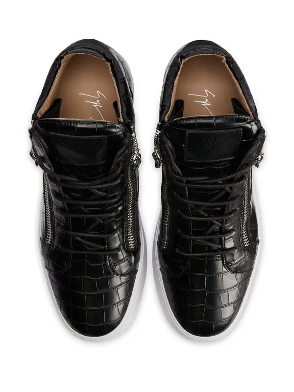 GIUSEPPE ZANOTTI Kriss Mid-top Sneakers - Black