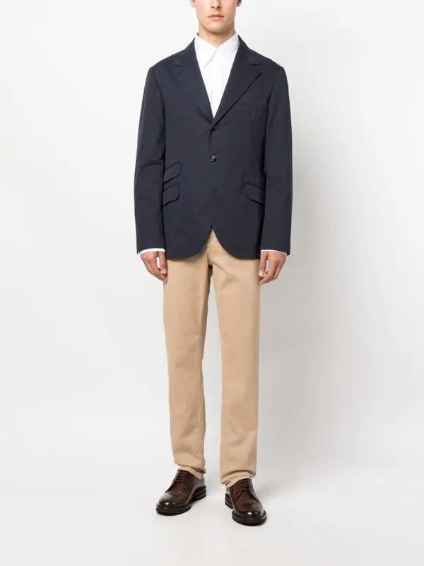 Brunello Cucinelli Single-breasted Cotton Blazer