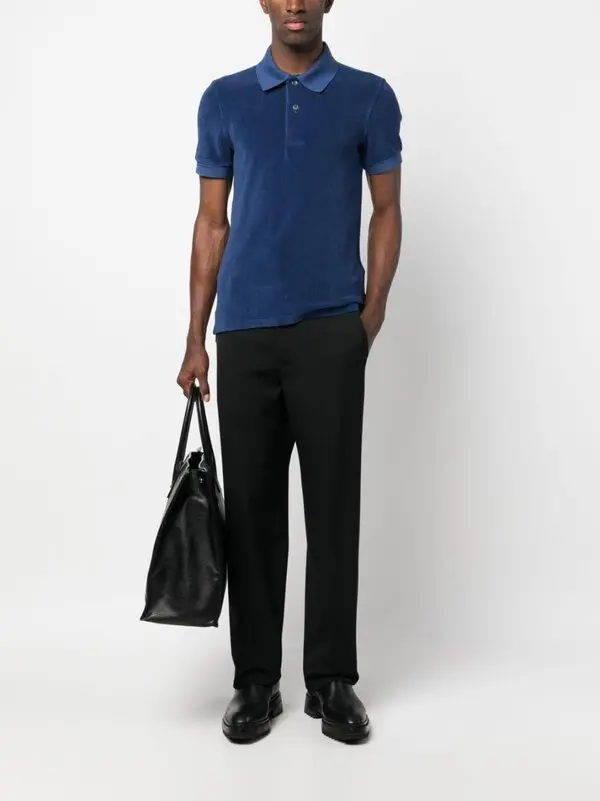 TOM FORD Towelling-finish Polo Shirt