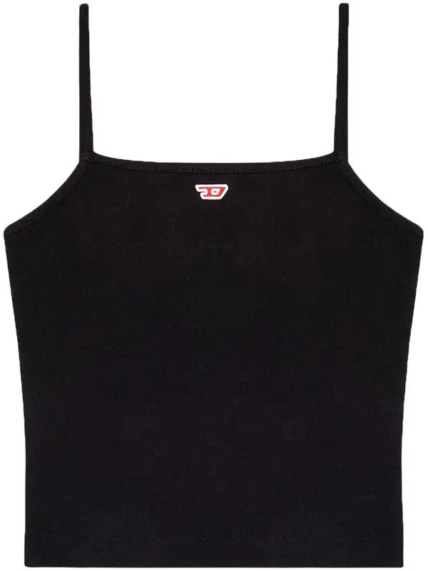 DIESEL® Logo-appliqué Tank Top - Black