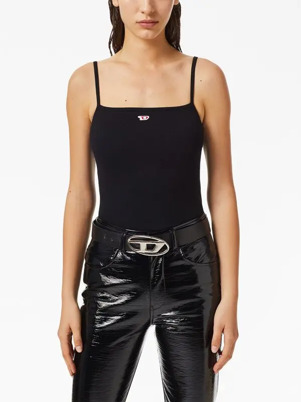 DIESEL® Logo-appliqué Tank Top - Black