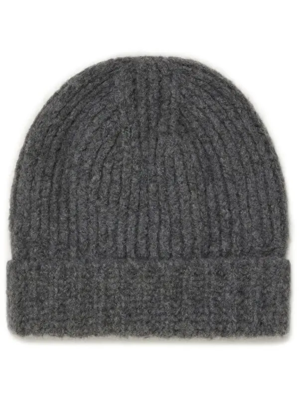 Alanui Cashmere-silk Blend Beanie - Grey