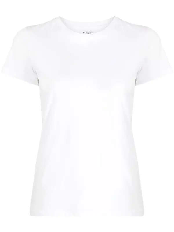 Vince Round-neck Cotton T-shirt - White