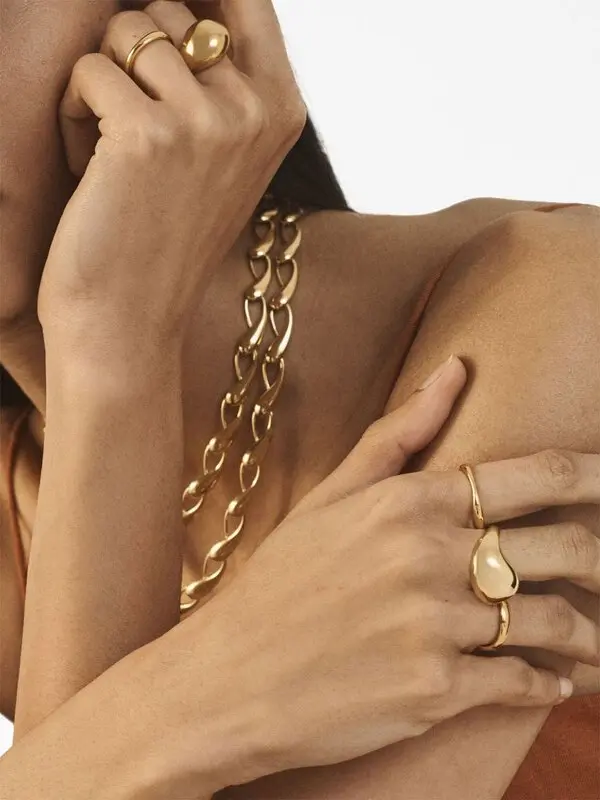 Monica Vinader Nura -vermeil Ring - Gold