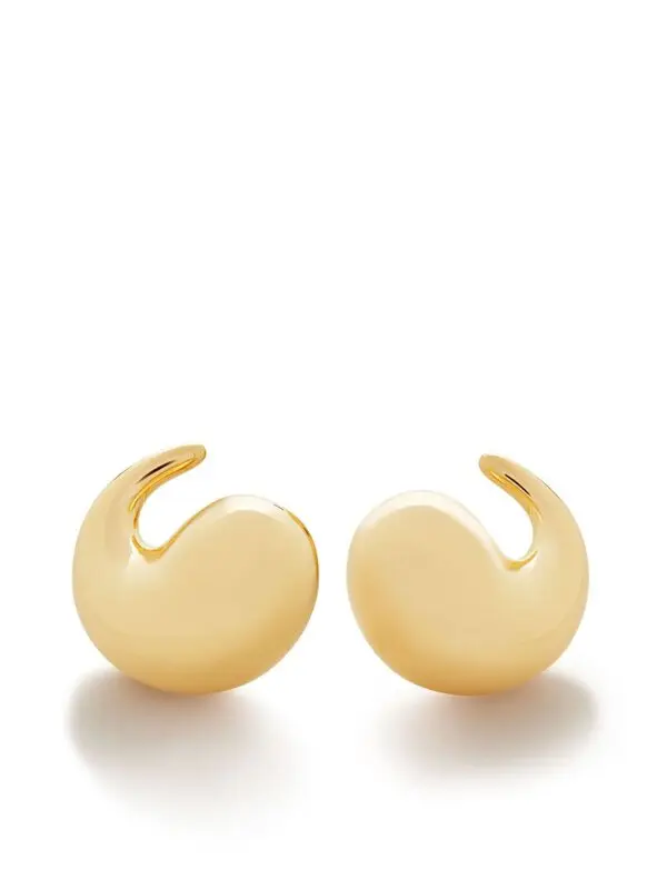 Monica Vinader Nura Vermeil Wrap Earrings - Gold
