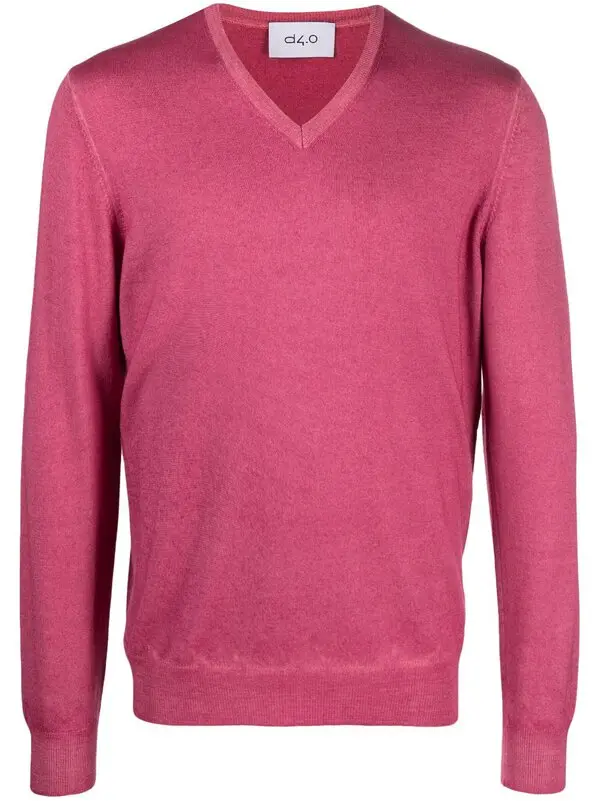 D4.0 Virgin Wool Jumper - Pink